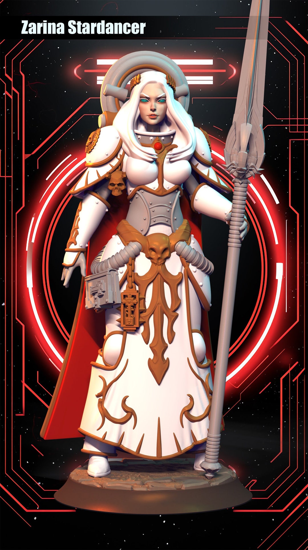 Zerina Stardencer Tabletop Miniature | Cosmic Amazons | Z-kino - Etsy