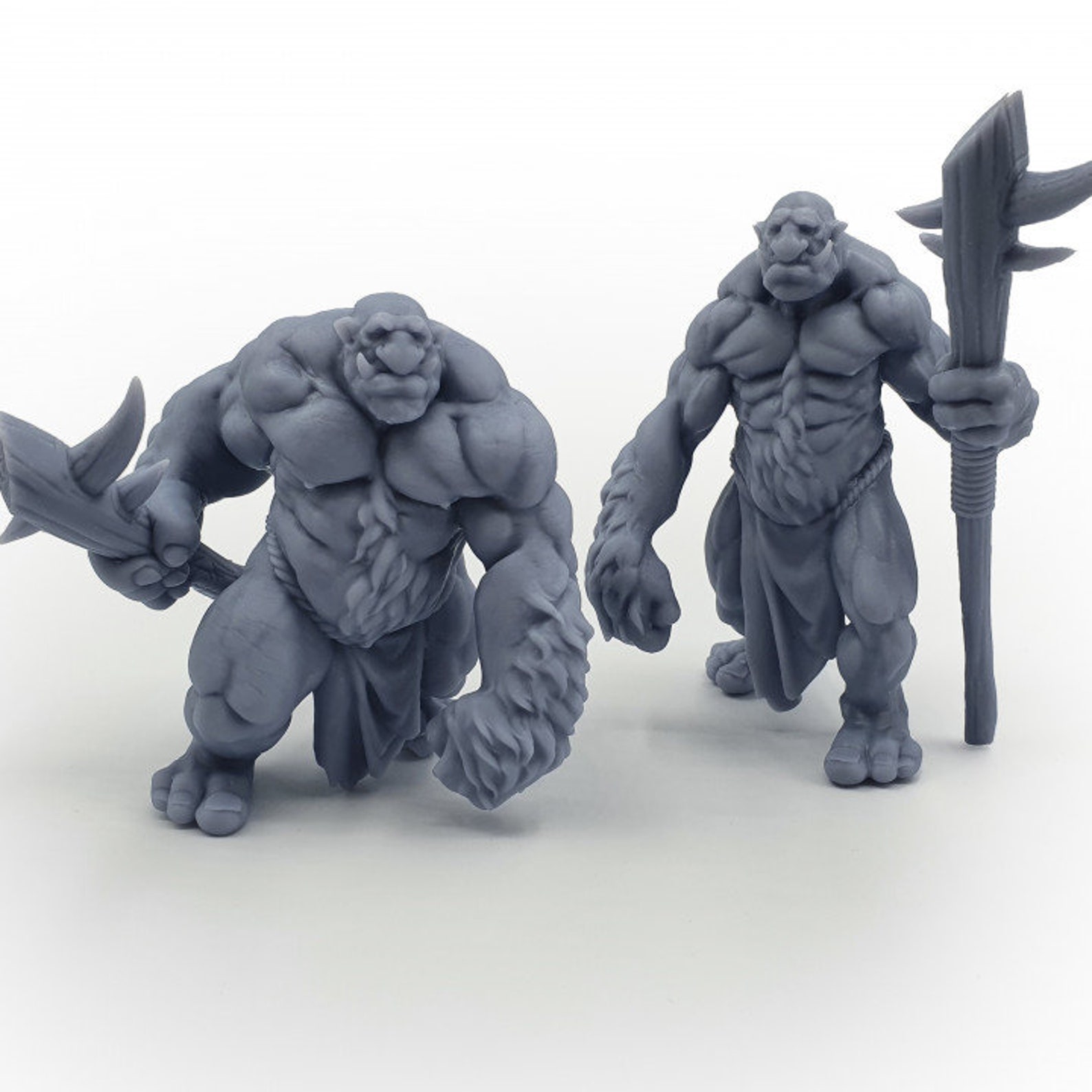 Snow Trolls Snow Monster Resin RPG Miniature Print My Minis | Etsy