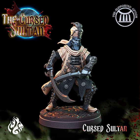 Cursed Sultan Tabletop RPG Miniature Cursed Sultan | Etsy