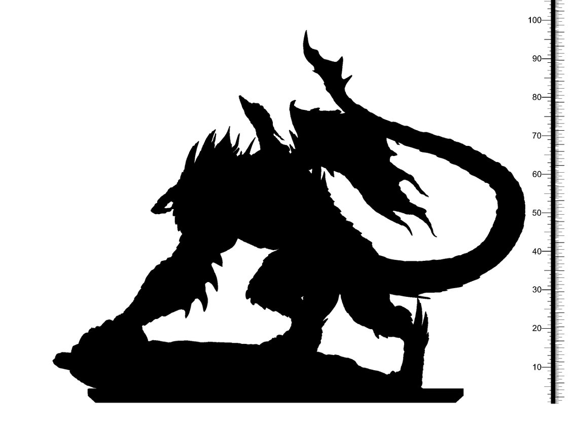 Behemoth Dragon Demon Resin Miniature Dragon Blood Series | Etsy