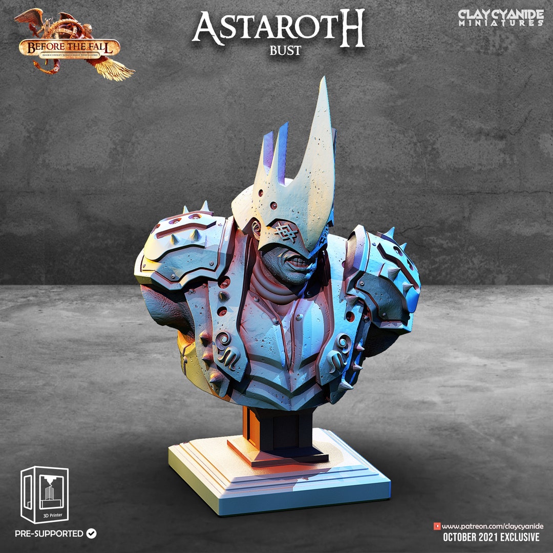 Astaroth Great Duke of Hell Bust | Before the Fall Series RPG Tabletop ...