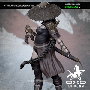 Assassin Ninja Waifu Pin up Statue & Miniature | OXO 3D - Etsy
