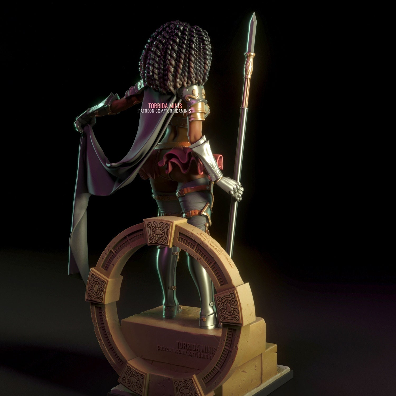 Iza Warrior Queen Pin up Statue & Miniature Torrida Minis - Etsy
