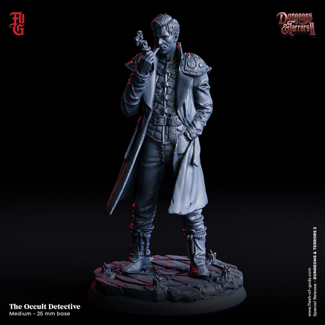Occult Detective | Dungeons and Terrors Series 2 RPG Horror Miniatures ...