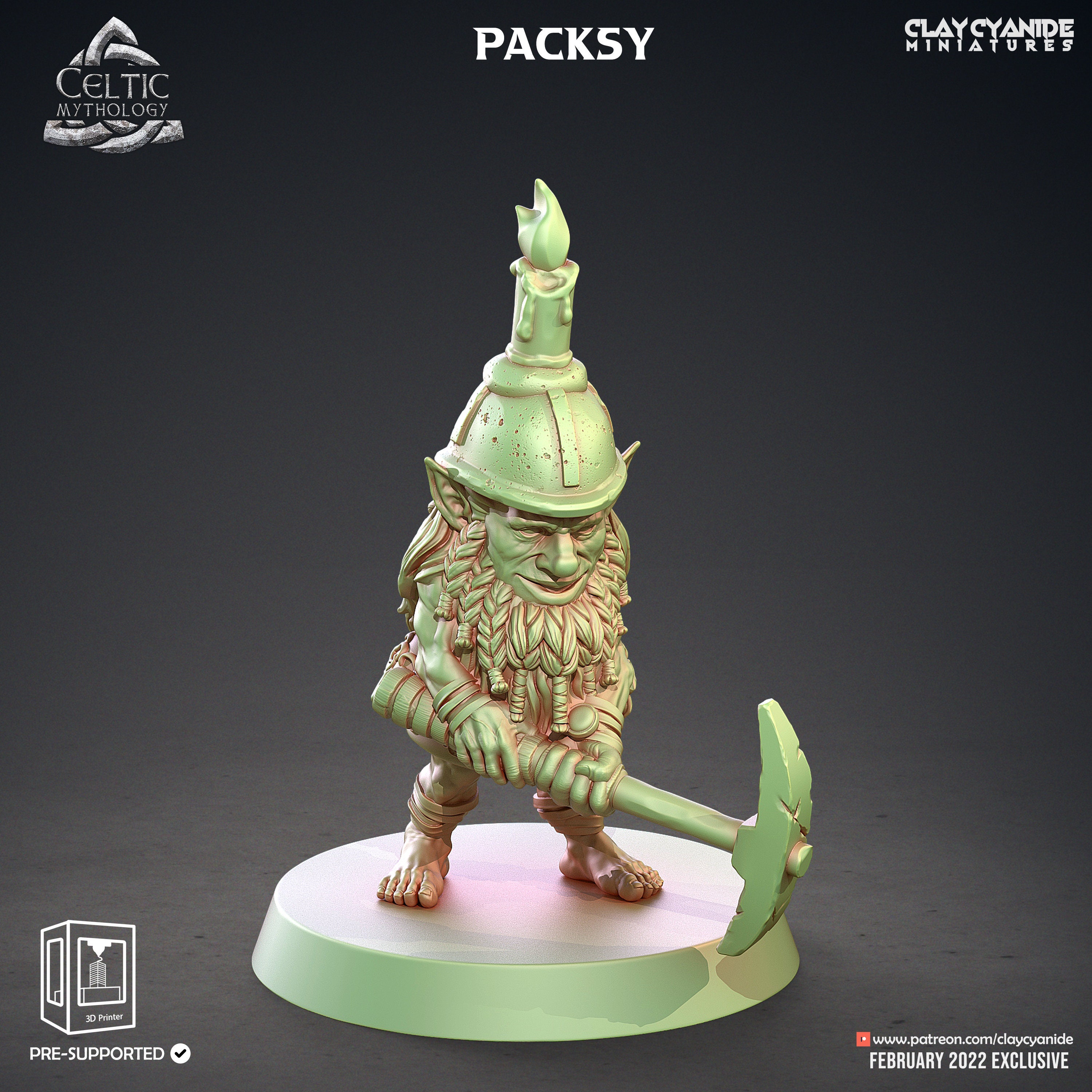 Coblynau Gnomes Resin Miniature Set Celtic Mythology Series - Etsy