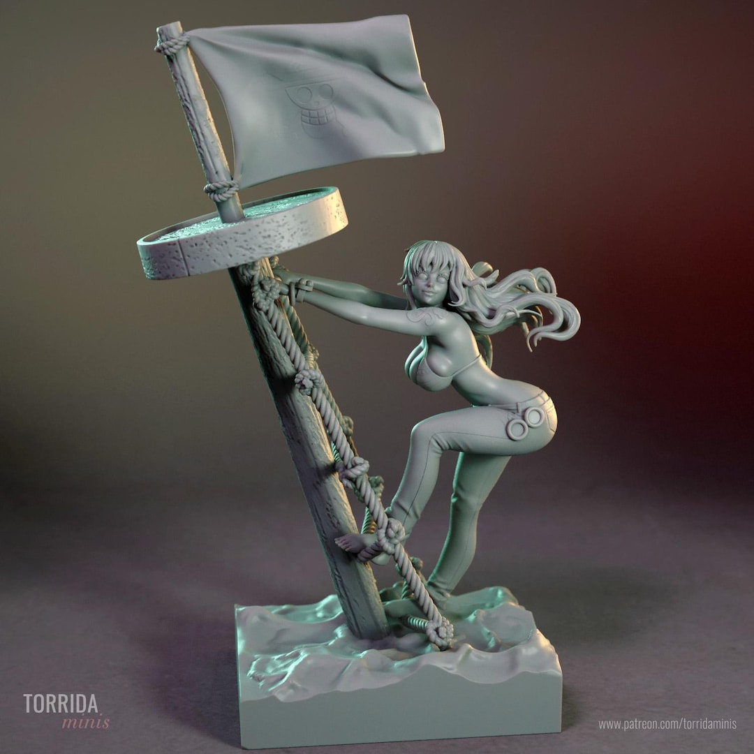 Pirate Girl in Bikini Top Pin up Statue & Miniature | Torrida Minis - Etsy