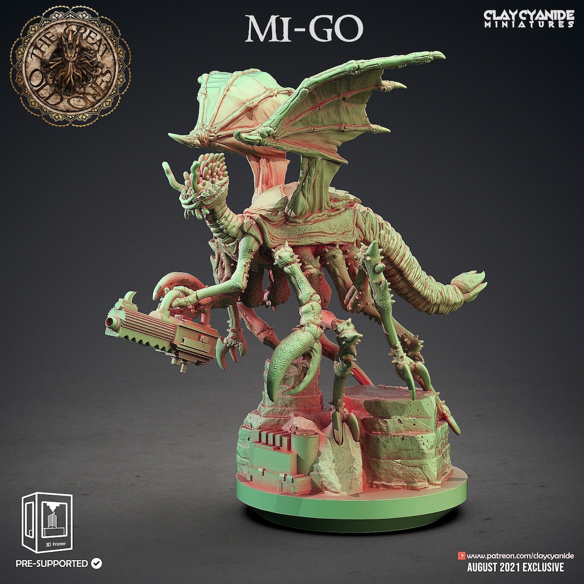 Mi-go Lovecraft Mythos Resin Miniature | Great Old Ones Series RPG ...