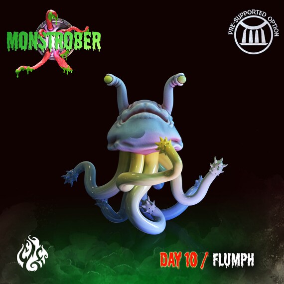 Flumph Monster Tabletop Miniature Monstrober 2021 Collection | Etsy