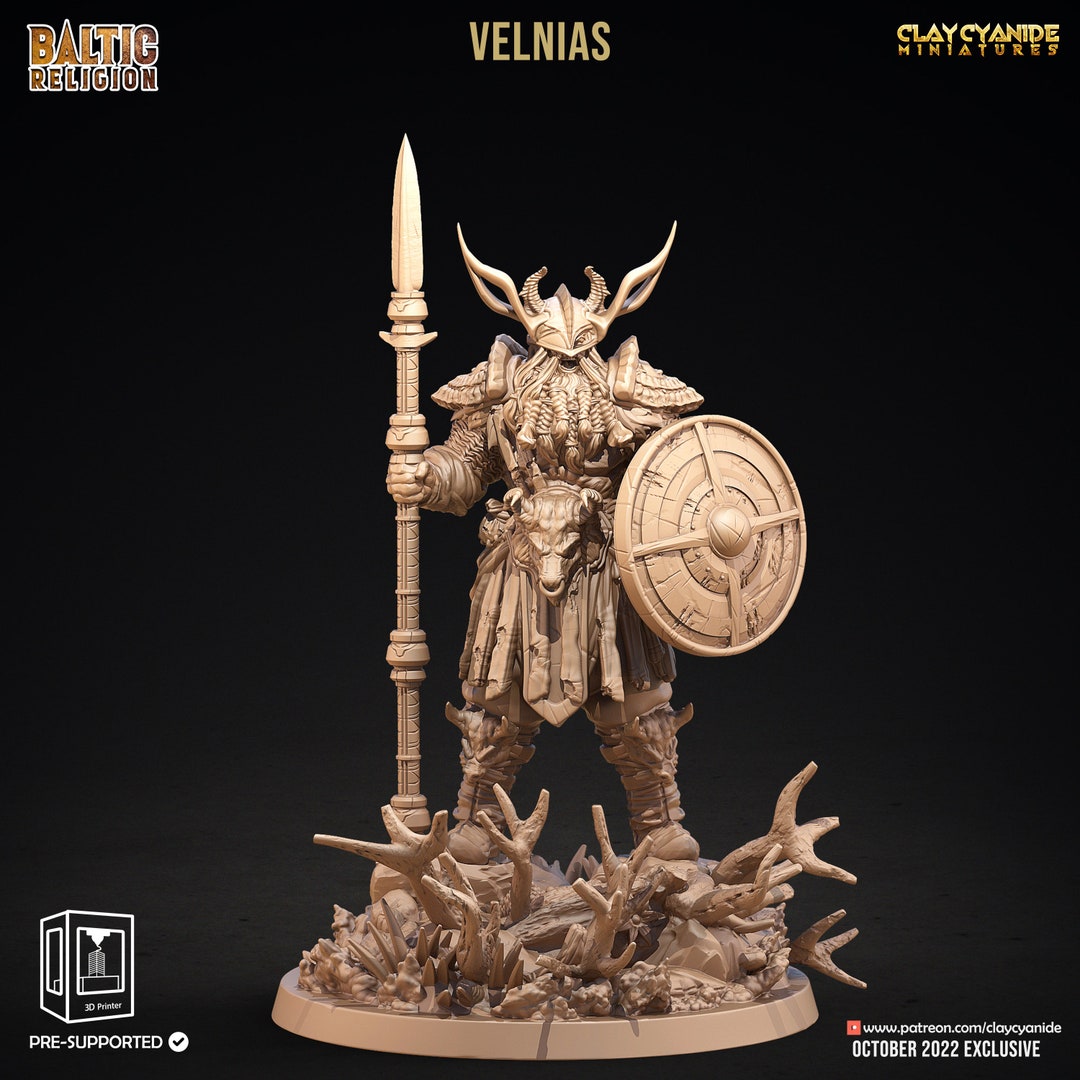 Velnias God of the Dead Resin Miniature | Baltic Religion Series RPG ...