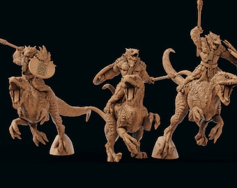 Lizardmen Boss Resin Miniature Dnd Miniatures Dungeons & - Etsy