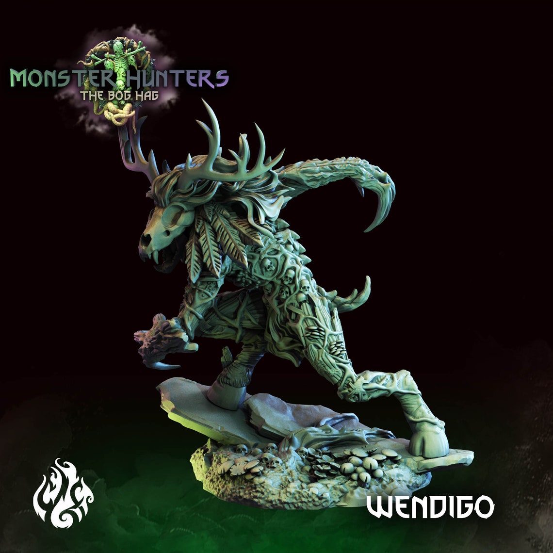 Wendigo Tabletop Figure Monster Hunters Collection - Etsy