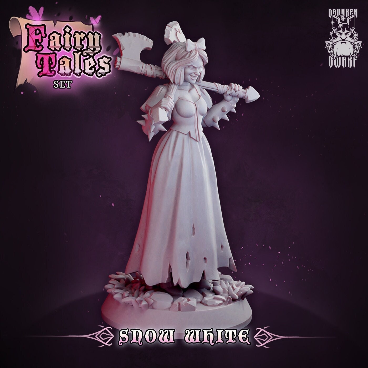 Snow White Resin Miniature Fairy Tales Series RPG Miniatures - Etsy