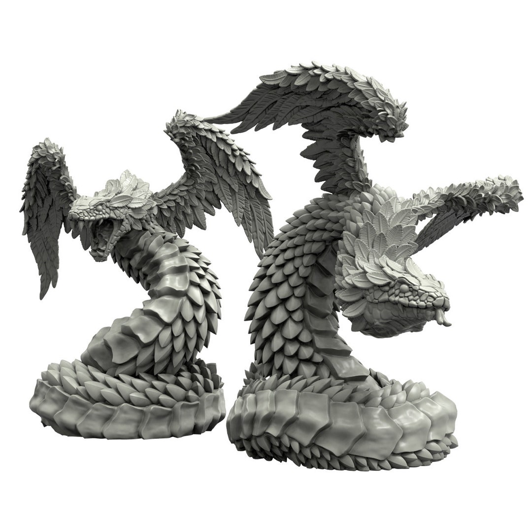 Feathered Serpents Lovecraft Resin Miniature Echoes of the Cosmic Abyss ...