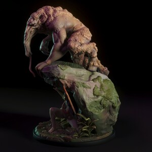 Tacira and the Capelobo Pinup Diorama | Torrida Minis - Etsy