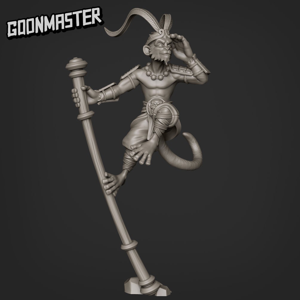 Monkey King Resin Miniature Set | Monkey King | Goon Master Games - Etsy