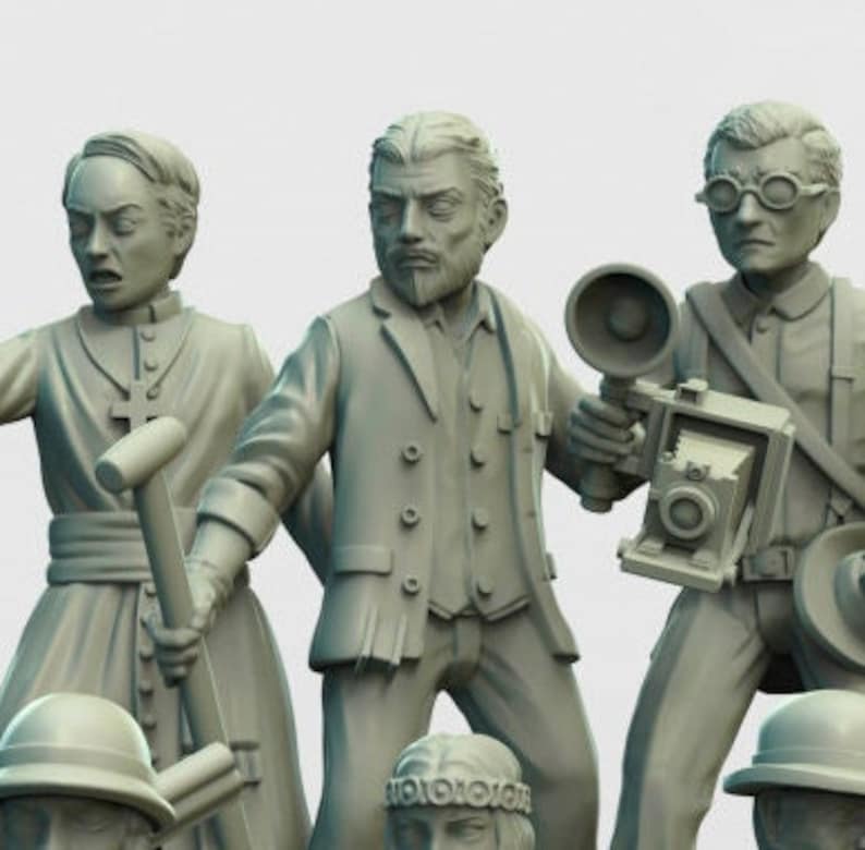 Innsmouth Investigators Lovecraft Resin Miniature Set | Innsmouth ...