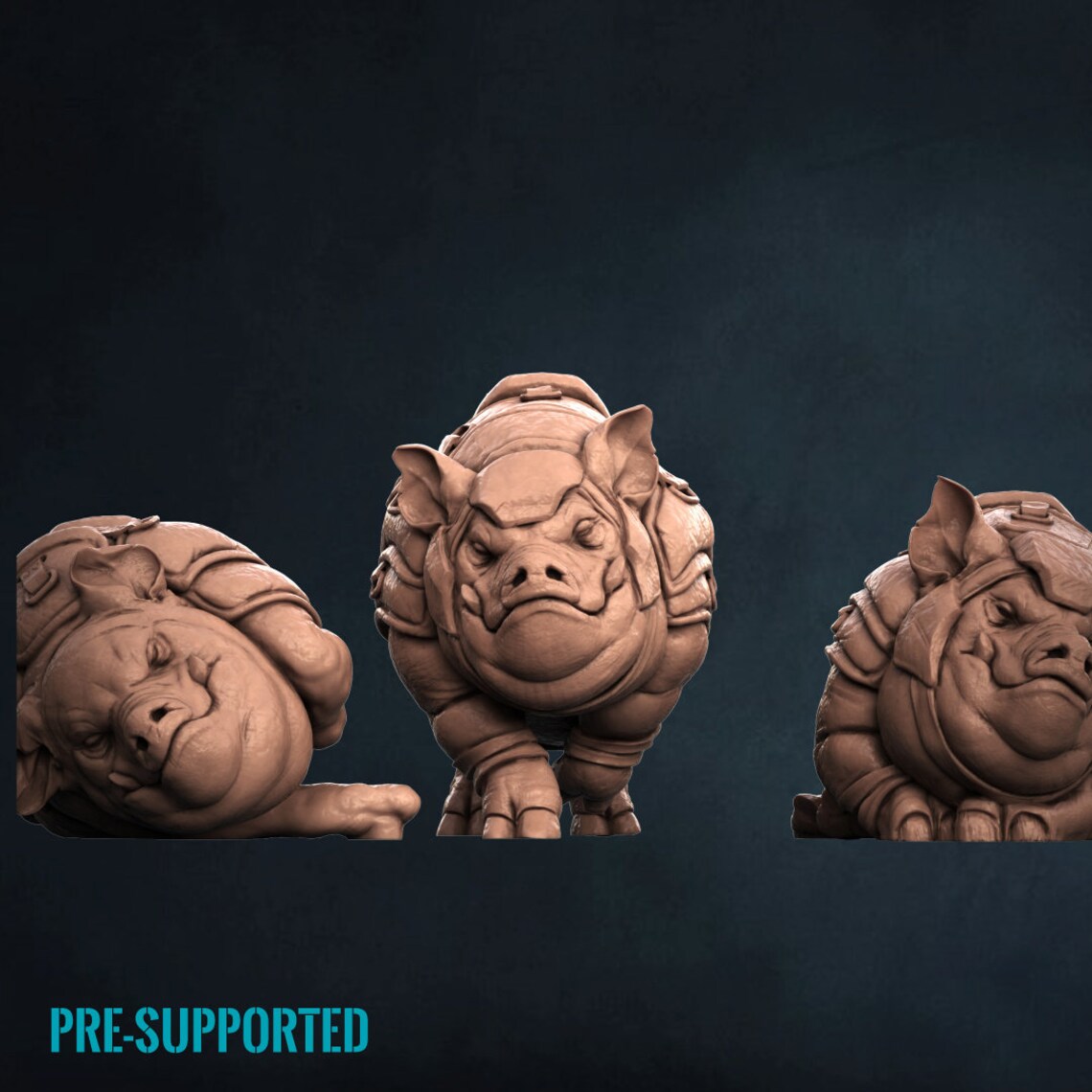 Dwarf War Pigs Resin Tabletop RPG Miniature Set Print My | Etsy