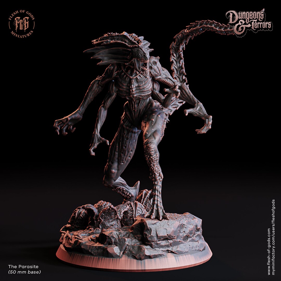 The Parasite Resin Figure | Dungeons and Terrors Series RPG Horror ...