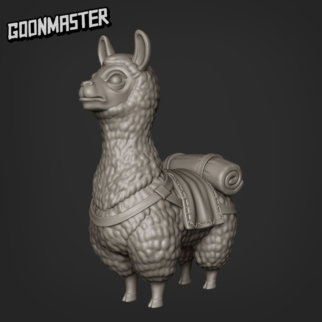 Pack Llama Resin Miniature | Monkey King | Goon Master Games - Etsy