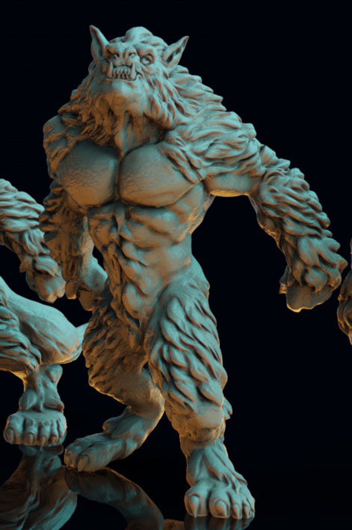 Werewolf Pack Resin RPG Miniatures Print My Minis - Etsy