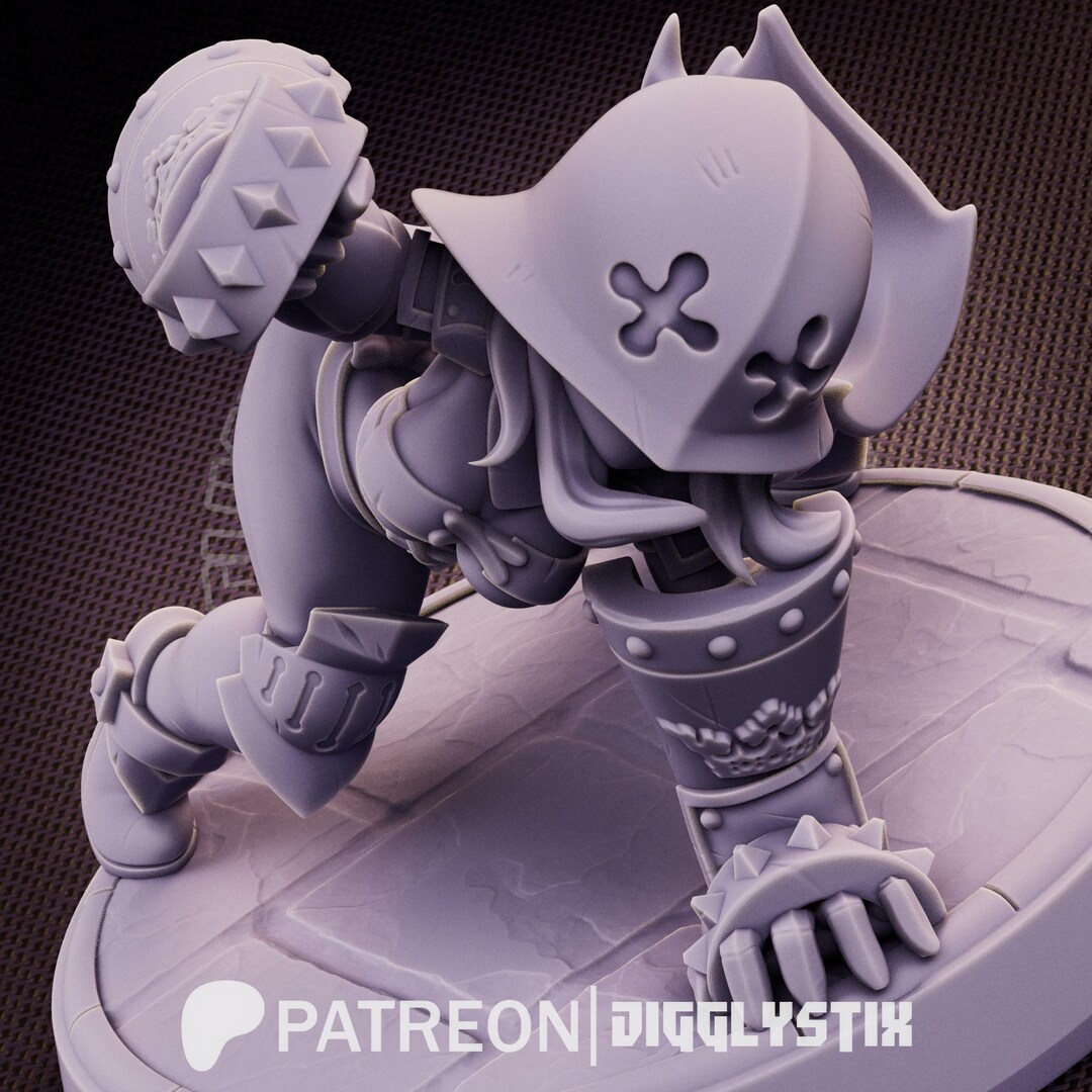 Big Fist Boxer Pin up Statue & Miniature UNPAINTED | Impractical Armor ...