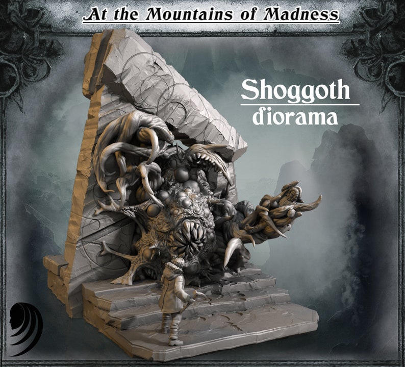 Shoggoth Diorama Miniature | at the Mountains of Madness Series RPG ...