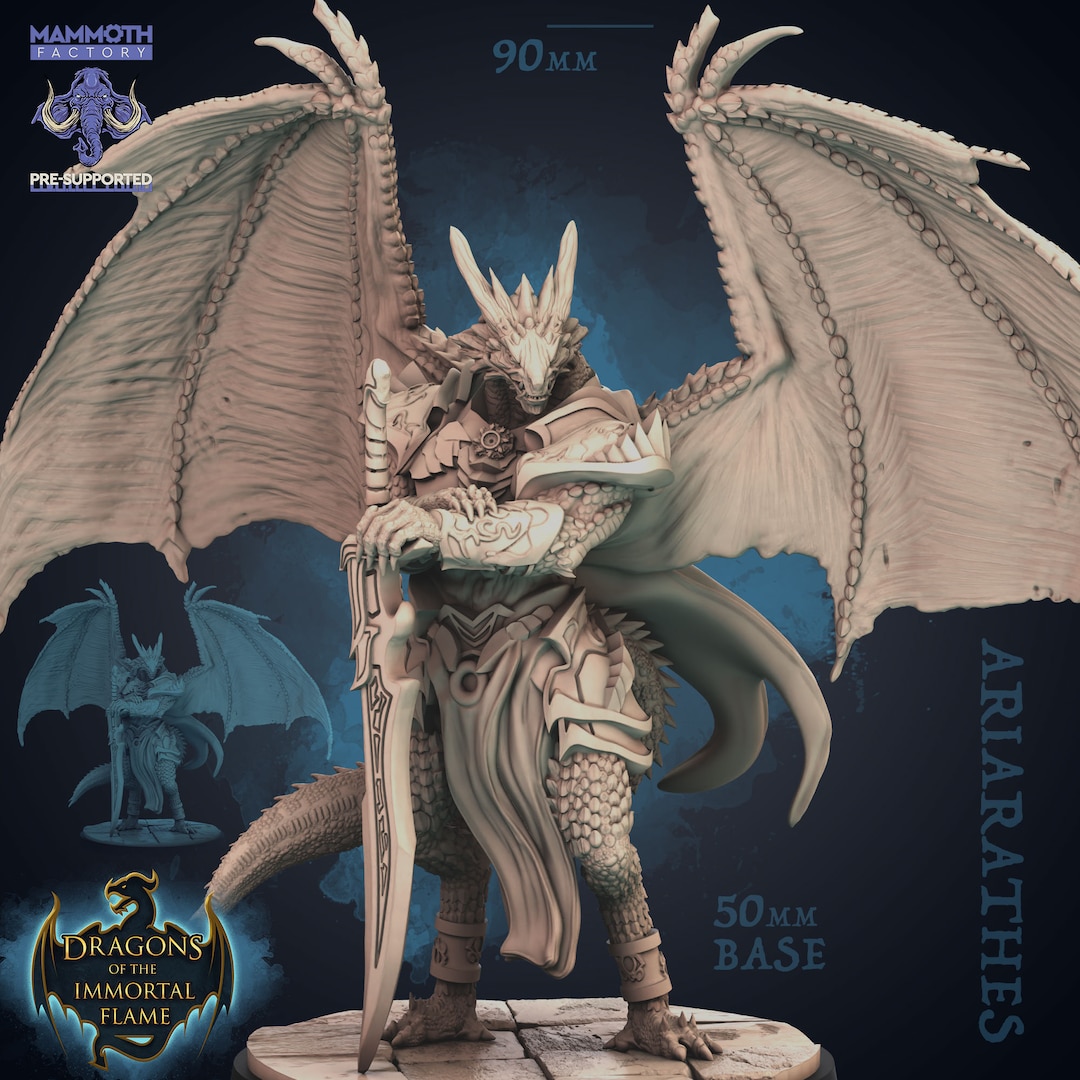 Dragonborn Emperor High Executor Ariarathes Tabletop Miniature ...