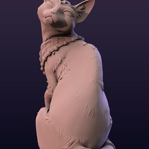 Ankhshu Egyptian Cat Girl Statue & Miniature With Variants | Mini ...