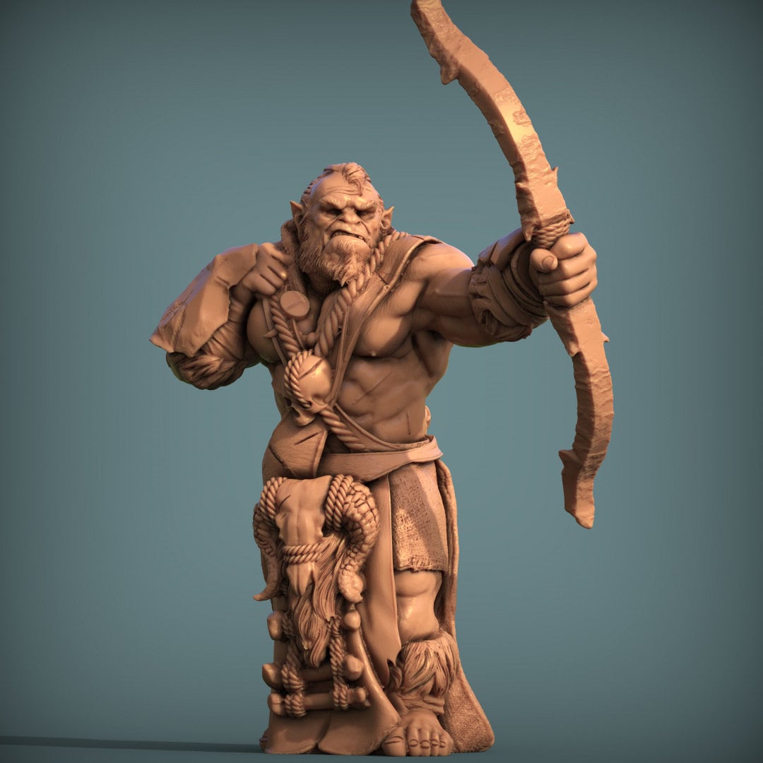 Orc Archer Tabletop RPG Miniature | Print My Minis | Orcs - Etsy
