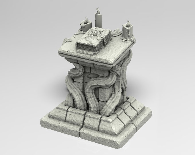 Necronomicon With Altar Lovecraft Resin Miniature Set | Beyond the Veil ...
