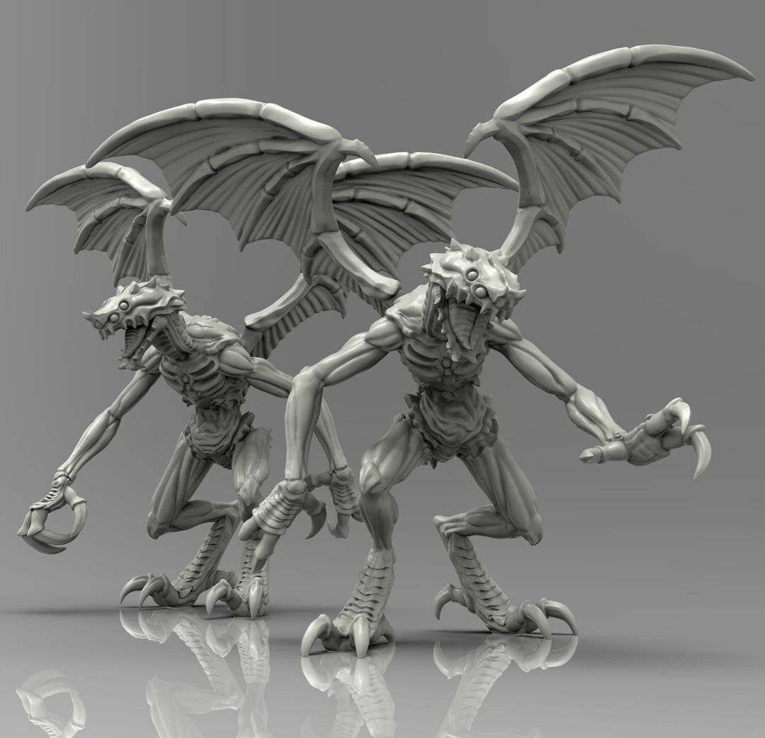 Byakhee Lovecraft Mythos Resin Miniature Set | Shadow of Dunwich Series ...