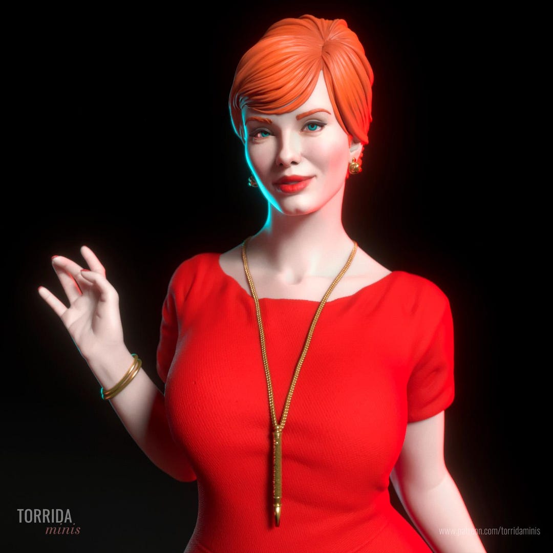 Ad Agency Partner Joan Pin up Statue & Miniature | UNPAINTED | Torrida ...