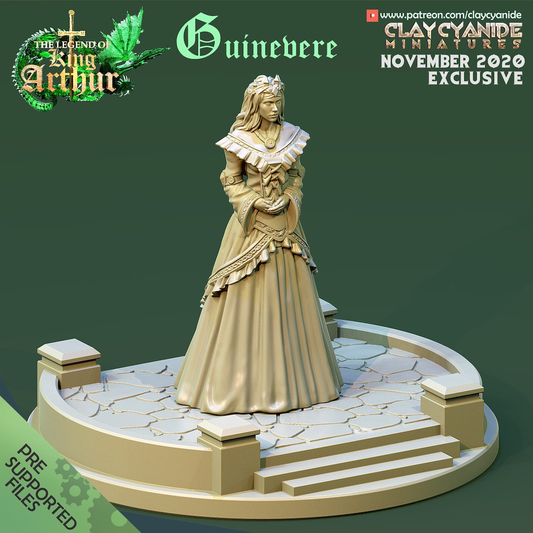 Queen Guinevere Resin Miniature | Arthurian Legends Series RPG Tabletop ...
