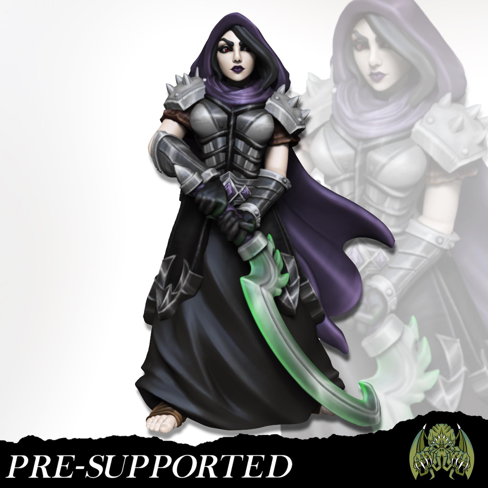 Beatrix the Reaper Miniature and Diorama | UNPAINTED | Miniatures of ...