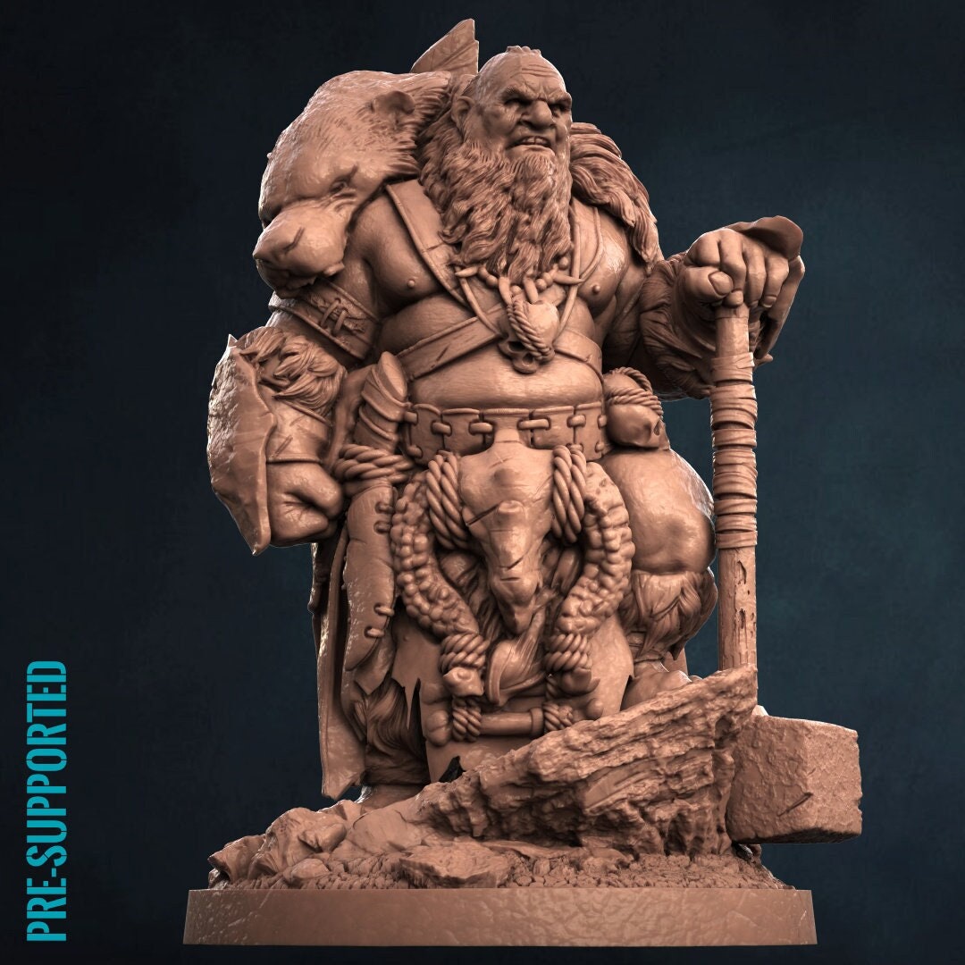 Ogre King Resin Tabletop RPG Miniature | Print My Minis | Ogres - Etsy