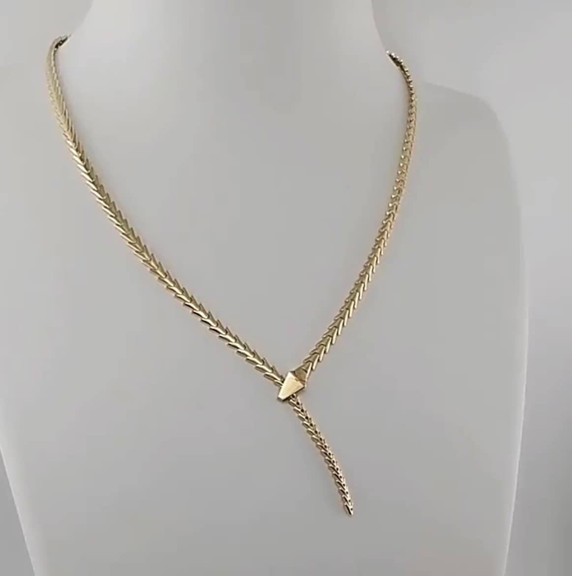 18k Gold Snake Chain Necklace Best Snake Chain Real 18k - Etsy