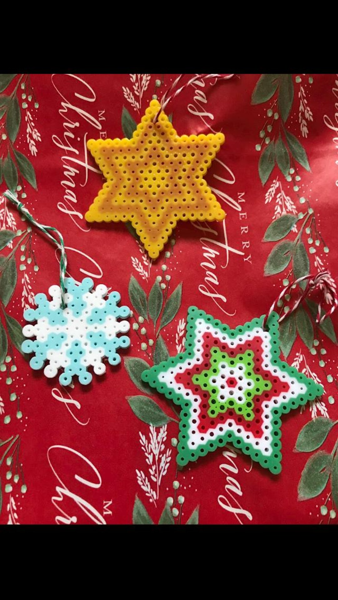 FUSE BEAD ORNAMENTS - Etsy