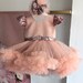 Tutu Flower Girl Dress Dusty Rose Girl Dress Blush Flower - Etsy