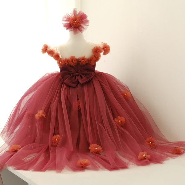 Dark Red Dress - Etsy