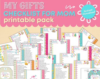 100 Gift for Mom Coupon Ideas Checklist Printable Mothers | Etsy