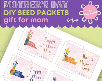Mother's Day Seed Packets - Etsy
