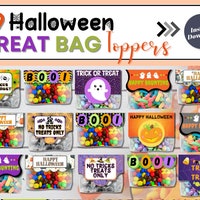 Halloween Treat Bag Toppers – Printable Party Favors (PDF) - Etsy