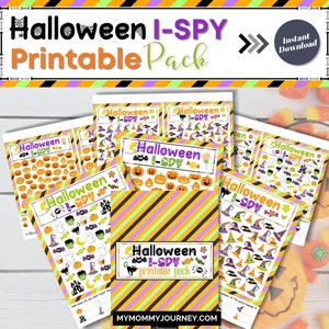 Halloween I Spy Printable Pack, Printable I-spy Halloween Game ...