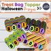 Halloween Treat Bag Toppers, Printable Candy Favor Bag Tag, Halloween ...
