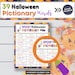 Halloween Pictionary Game, Printable Halloween Pictionary Words ...