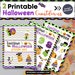 Halloween Countdown Printable Pack, Printable Halloween Activity ...
