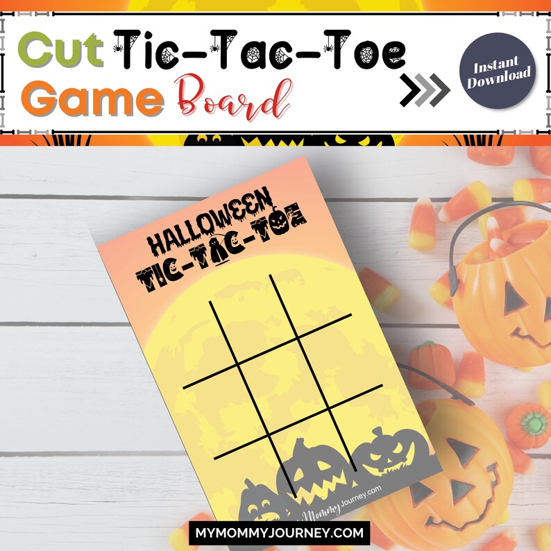 Spooky Halloween Tic Tac Toe Printable Halloween Tic-tac-toe - Etsy