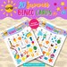 20 Sunny Summer Bingo Game Whole-page Cards Printable Bingo - Etsy