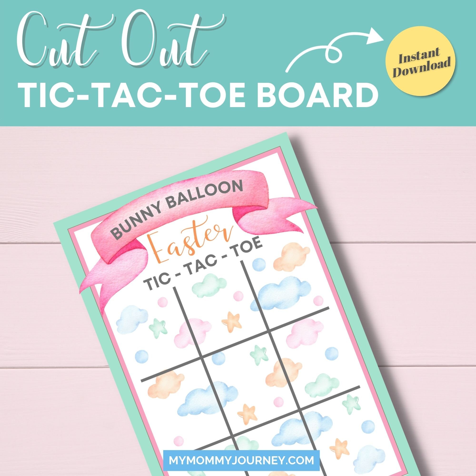 Easter Tic Tac Toe Game, Easter Printable, Tic Tac Toe Game, Easter ...