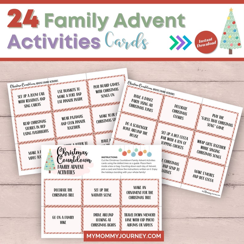 Christmas Countdown Advent Calendar for Kids With Christmas Kindness ...